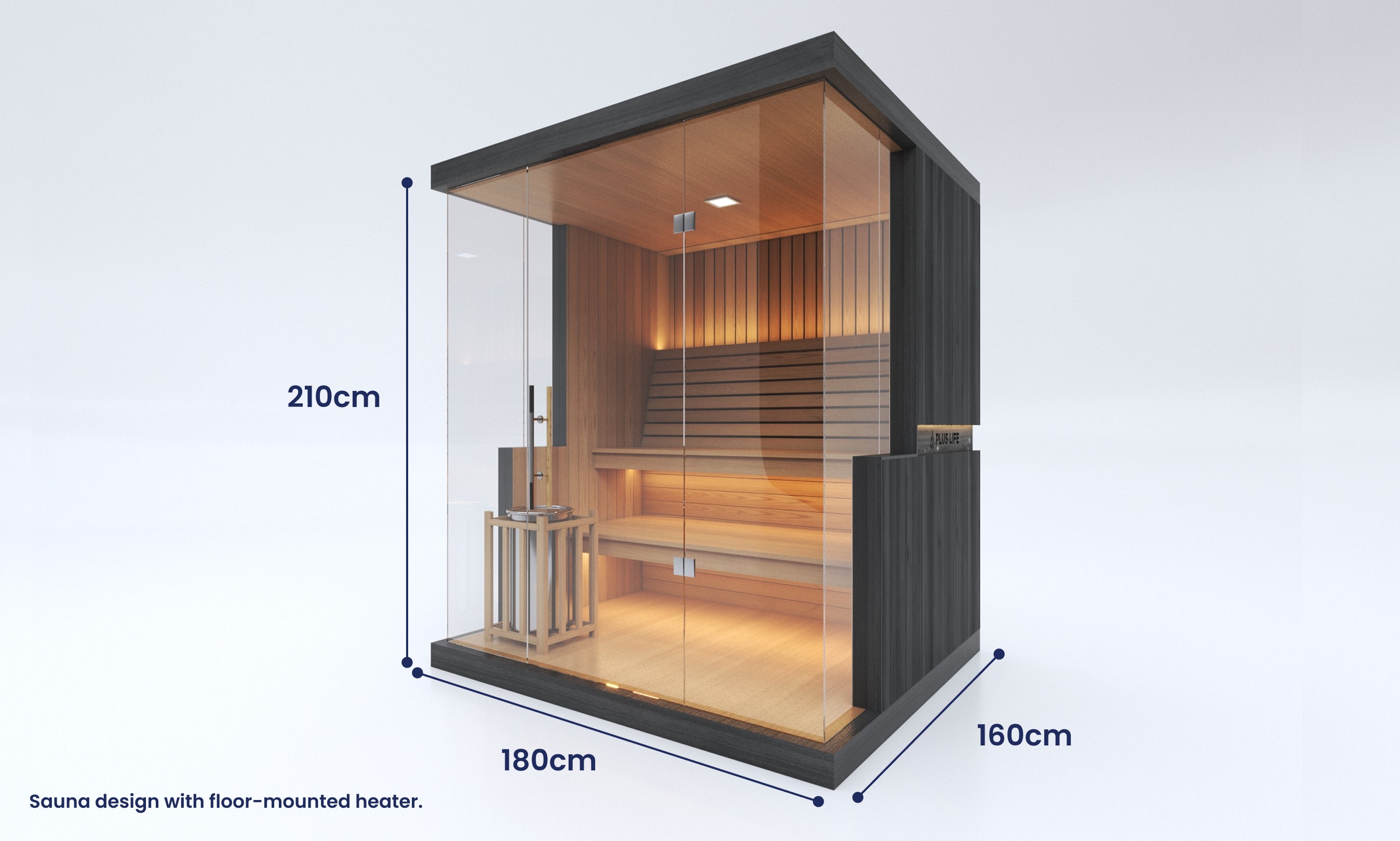 Halo Traditional Sauna - 4-6 Person – PlusLife Health